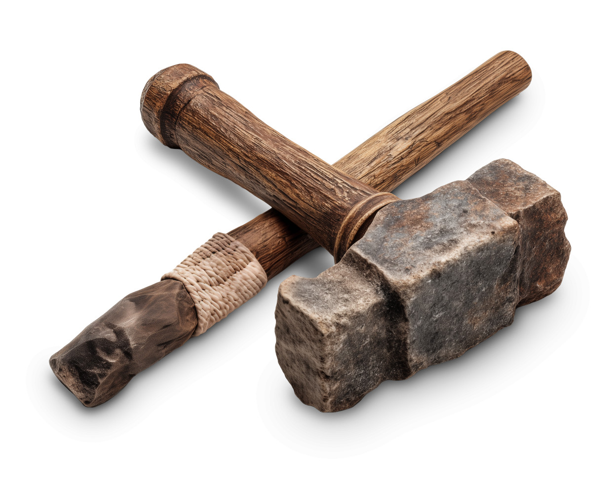Vintage Mallet and Chisel Clipart Image